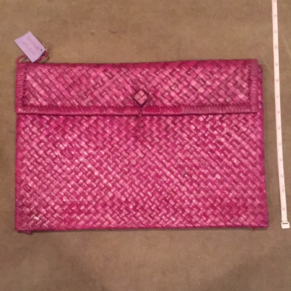 Bags | Nwt Native Banig Envelope Bag With Lining Handwoven Made In The ...